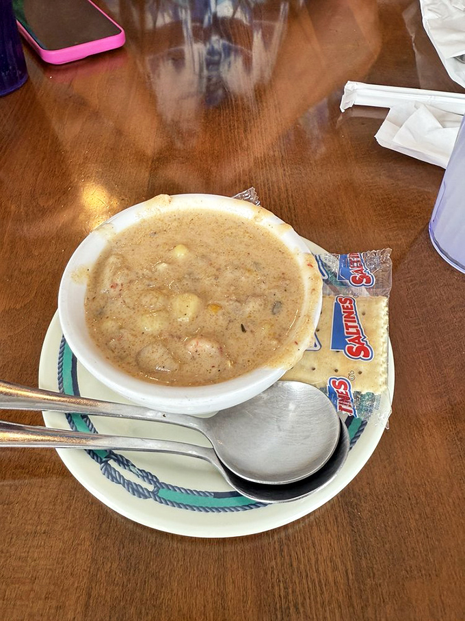A bowl of hearty chowder that warms the soul, even when Florida's idea of "cold" is seventy-five degrees outside.