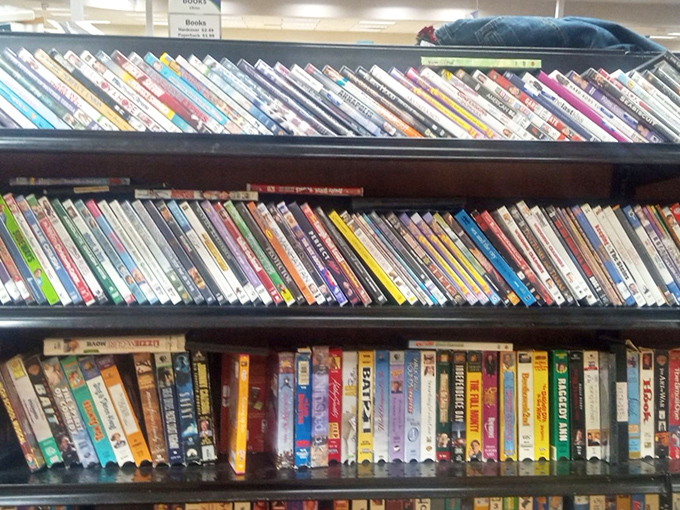 DVDs and books proving that physical media isn't dead&mdash;it just moved to Arkansas for a fresh start.