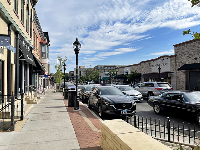 Downtown sidewalks invite leisurely strolls past storefronts that somehow manage to look both Instagram-worthy and genuinely welcoming at the same time.