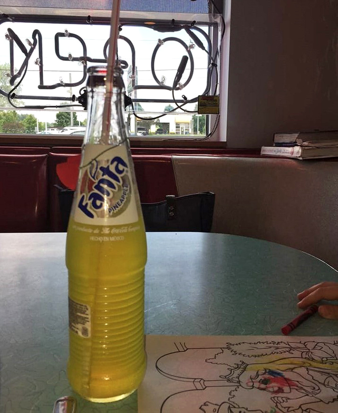 Even the beverages at Nutcracker come with a side of nostalgia. This Fanta looks like liquid sunshine in a classic glass bottle.