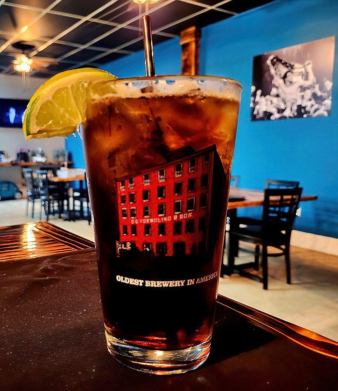 This isn't just a drink&mdash;it's vacation in a glass, complete with a lime wedge that's basically saying "relax, you've earned this."