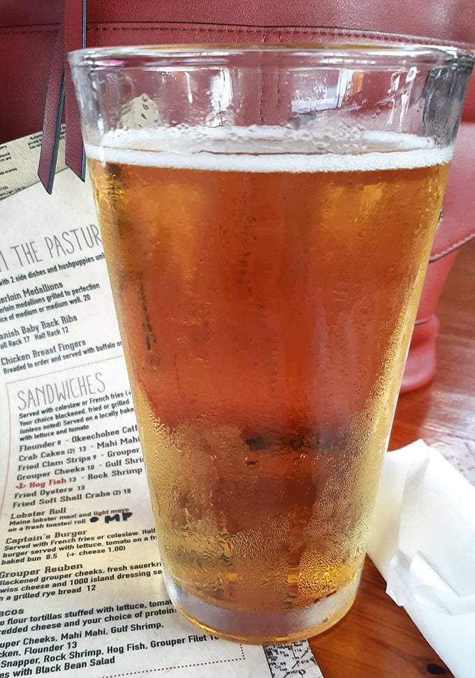 A cold beer alongside that menu of possibilities&mdash;sometimes the simplest pairings are the most perfect.