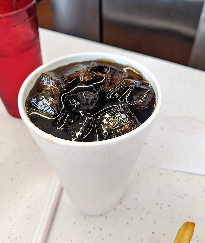 Ice-cold refreshment to wash down burgers that could feed entire neighborhoods - you'll need it.