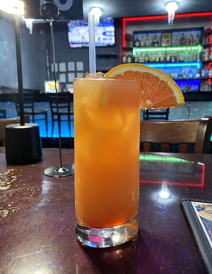 A refreshing cocktail garnished just right&mdash;because even soul food deserves a companion that's equally beautiful and delicious to sip.