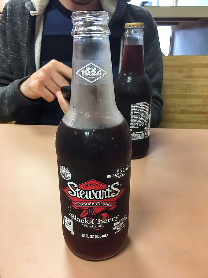 Stewart's Black Cherry pairs with these burgers like Sinatra with a microphone&mdash;classic, smooth, and utterly satisfying.