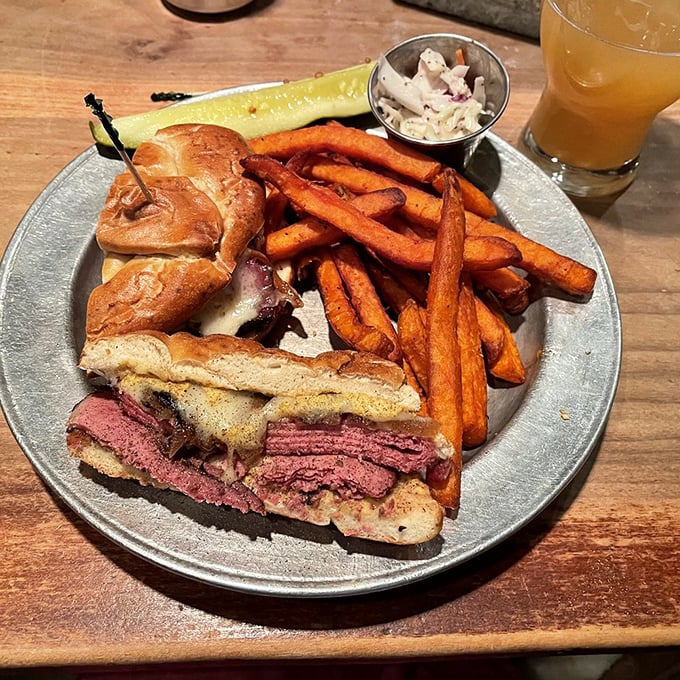 The Dutch Pastrami Reuben: when colonial meets deli, magic happens between two slices of grilled bread.