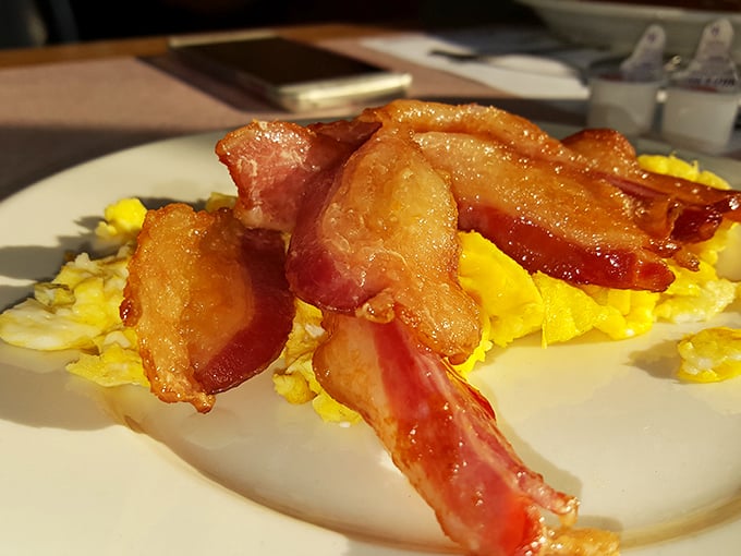 Bacon that's achieved that perfect balance between crisp and chewy &ndash; the breakfast meat equivalent of hitting the lottery on your first try.