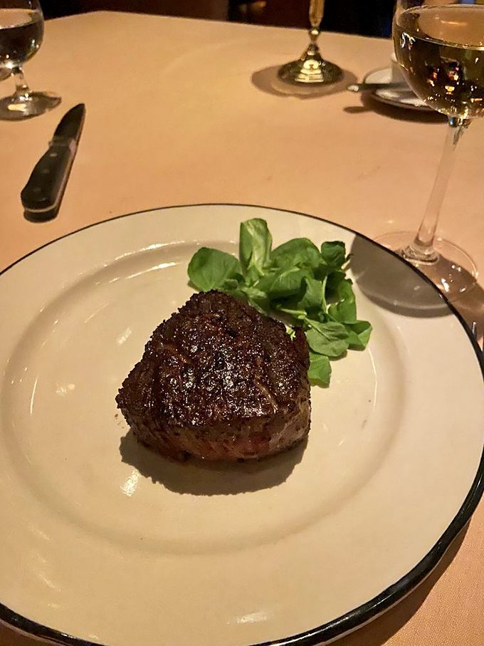 A filet mignon so perfectly cooked it makes you wonder if the chef has some sort of meat telepathy. Simple, elegant, and utterly irresistible.