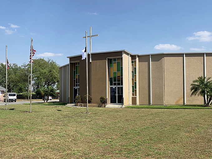 Faith and community intertwine at this local church, where Sunday services often spill into potluck gatherings that would put any restaurant's comfort food to shame.