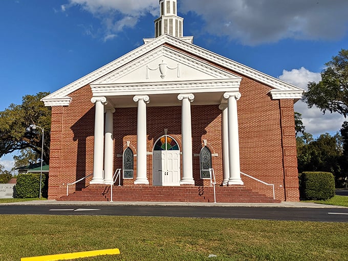 First Baptist Church's classic architecture reminds us that some traditions &ndash; like Sunday services and white columns &ndash; never go out of style.