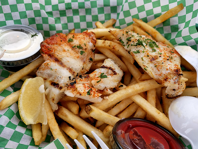 Sometimes perfection is as simple as perfectly grilled fish alongside golden fries &ndash; no molecular gastronomy required.