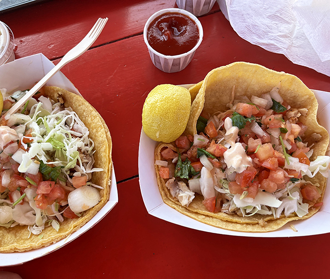 Fish tacos that tell the true California story &ndash; fresh, vibrant, and unfussy, with each bite delivering a little Pacific vacation for your taste buds.