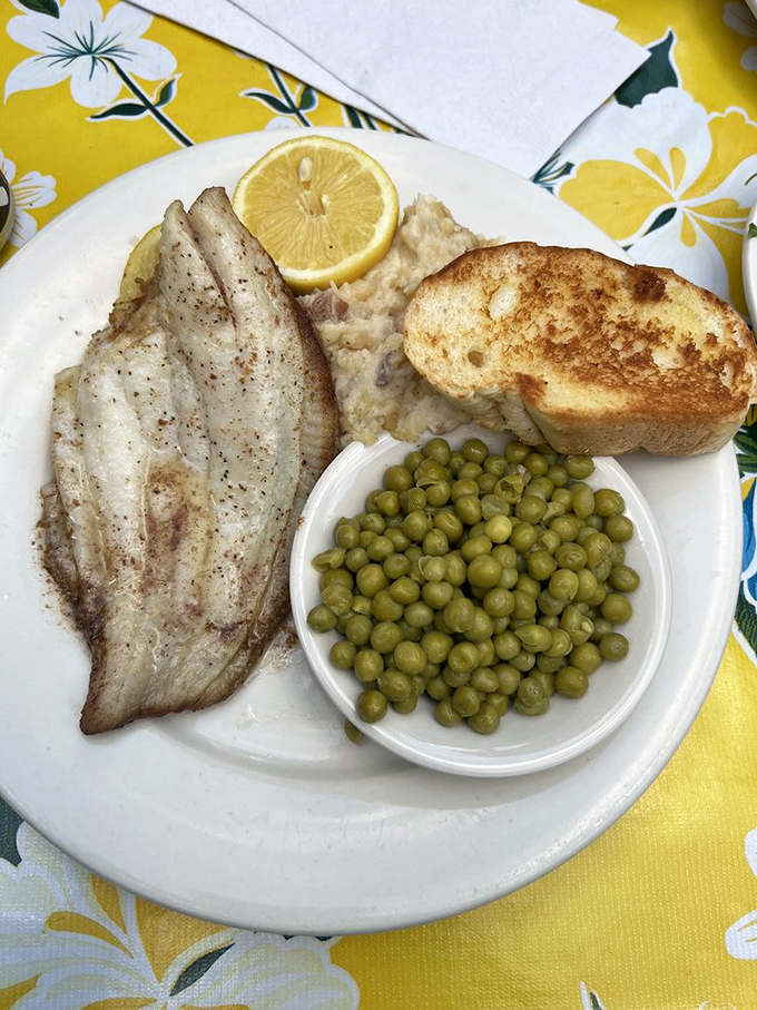 Simple, honest flounder that would make your grandmother proud. When fish is this fresh, you don't need culinary pyrotechnics.