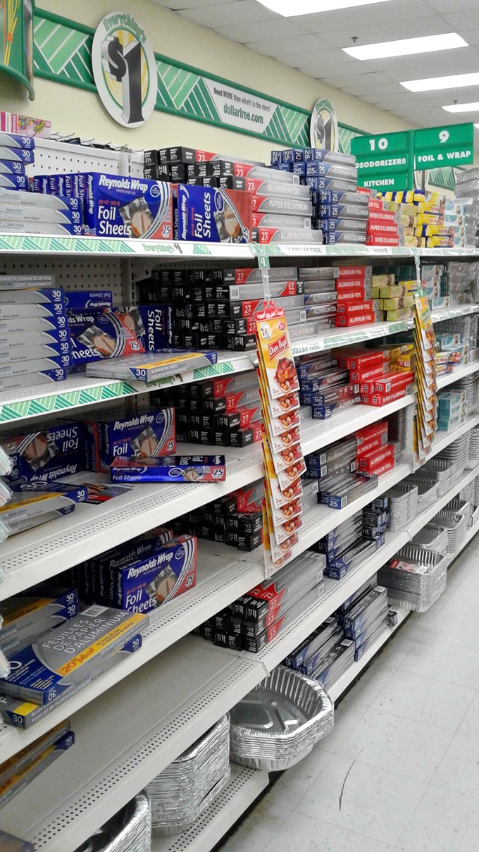 Reynolds Wrap at remarkable prices. The aluminum armada stands ready to protect leftovers and line baking sheets across East Point.