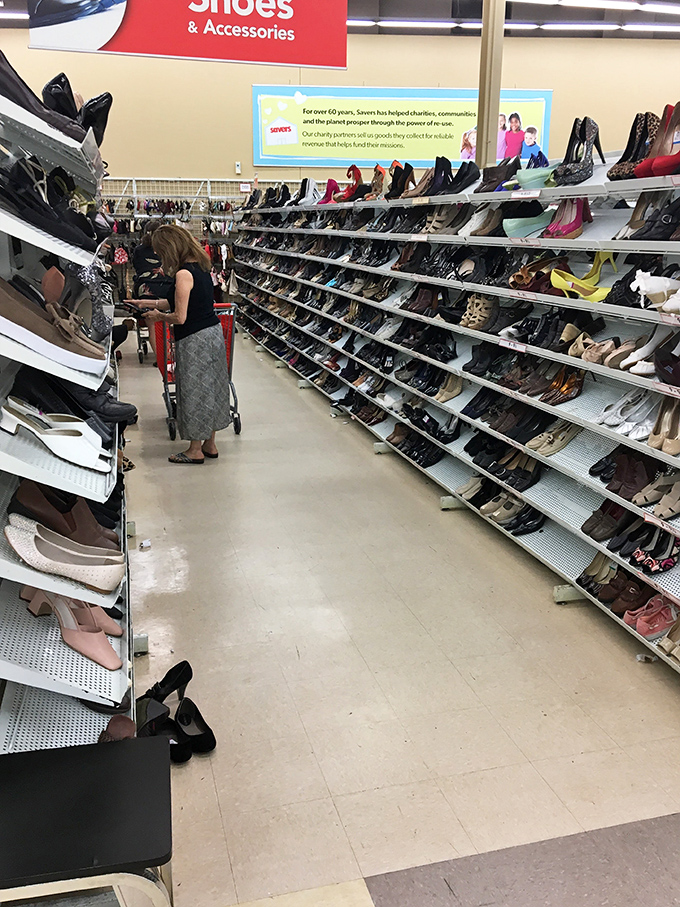 A shoe lover's dream realized &ndash; where Imelda Marcos would spend her Saturday if she were on a budget.