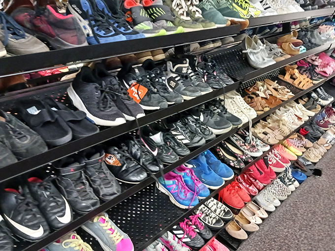 Athletic shoes to dress shoes, all lined up like they're auditioning for your closet's next big role.