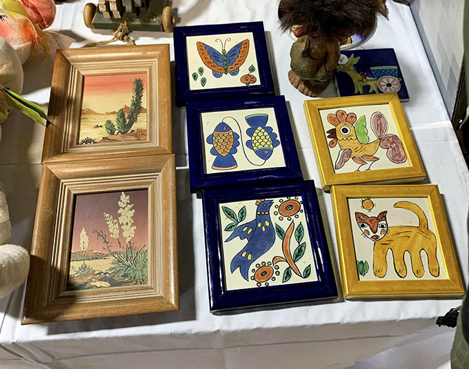 Wall art with personality! These framed treasures range from charming kitsch to hidden masterpieces, each waiting to define someone's perfect space.