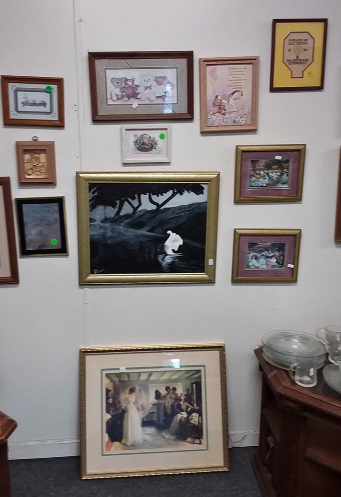 Wall art gallery that puts some museums to shame &ndash; that swan painting might just be the conversation piece your living room needs.