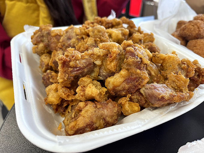 The unsung heroes of soul food. These gizzards have been transformed from humble organ meat to crunchy, savory bites of culinary tradition.