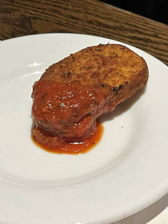 Not just any fried mozzarella&mdash;this is the aristocrat of appetizers, wearing a golden crust like it's dressed for a night at the opera.