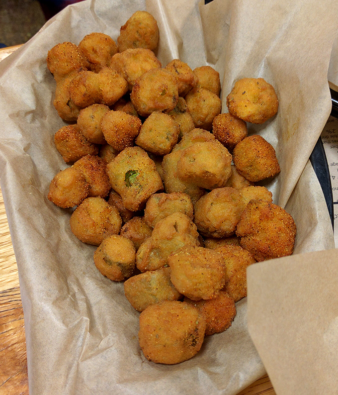 Perfectly fried okra bites deliver that addictive crunch Southerners have cherished long before kale chips became trendy health food nonsense.