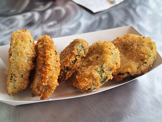 Golden-fried pickles with a perfect crunch &ndash; proof that sometimes the best things in life are battered and deep-fried.