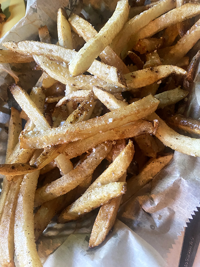Hand-cut fries with the perfect salt-to-potato ratio &ndash; the unsung heroes of any burger experience and worthy supporting actors to the main event.