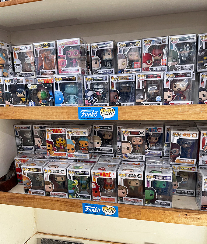 Funko Pop paradise for the modern collector. Even in an antique mall, there's room for today's obsessions to become tomorrow's vintage finds.