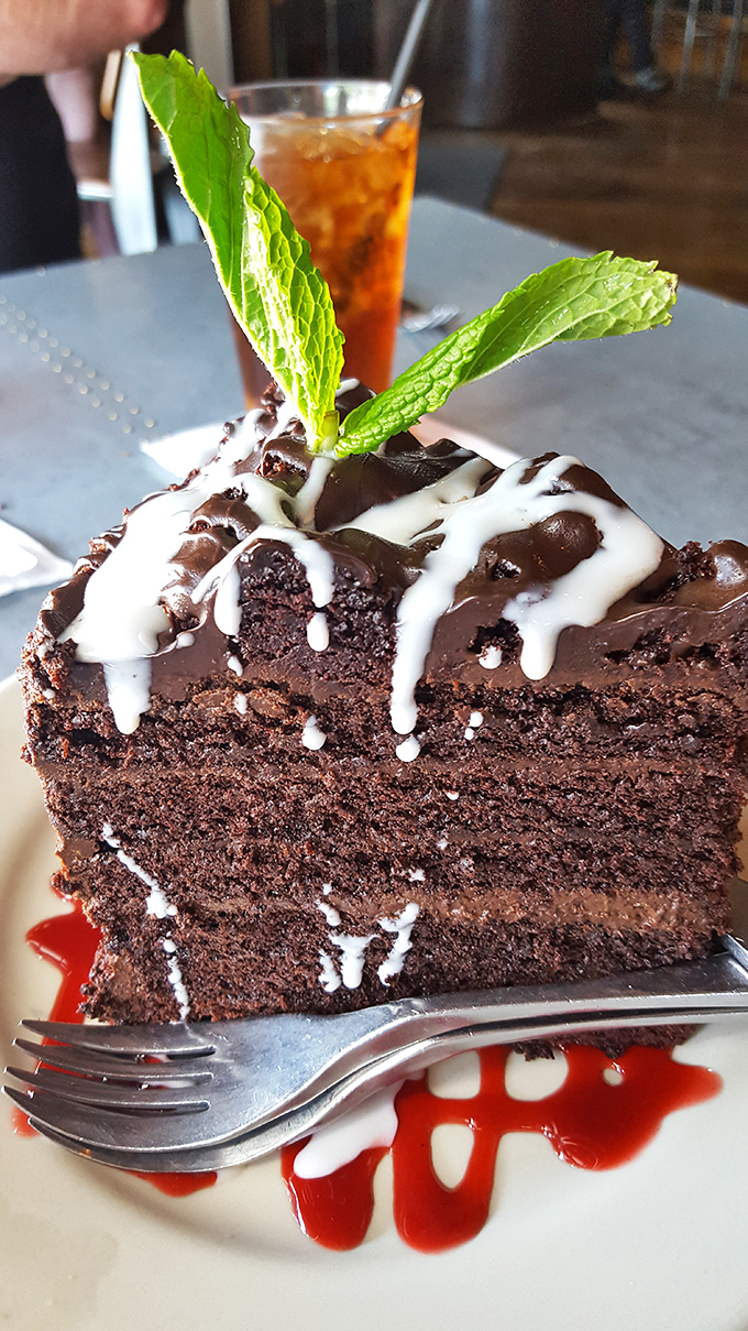 This chocolate cake doesn't just satisfy a sweet tooth&mdash;it's the dessert equivalent of a standing ovation, complete with a mint garnish.