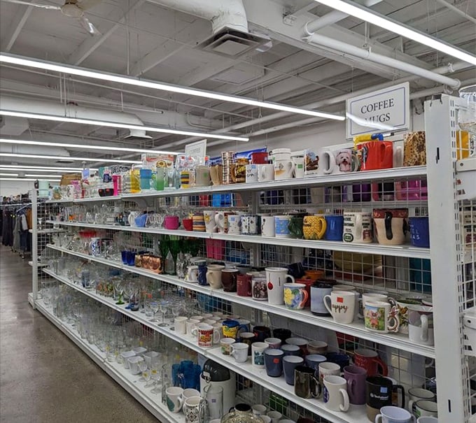 The coffee mug section alone could tell a thousand stories &ndash; from corporate retreats and family vacations to abandoned gift exchanges.