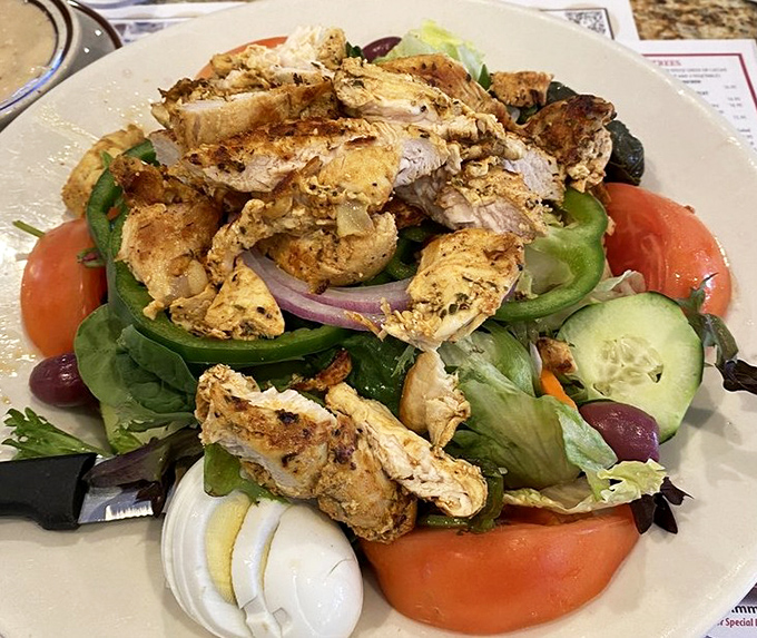 When salads look this fresh and abundant, even dedicated breakfast enthusiasts might consider crossing over to the lunch side occasionally.