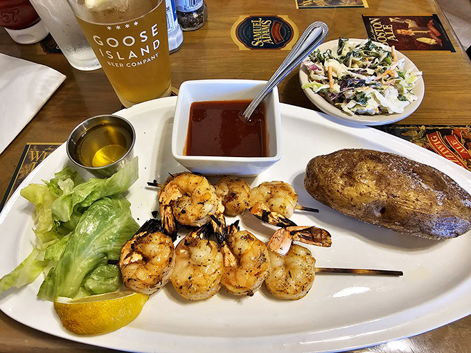 Grilled shrimp skewers that look like they just returned from vacation &ndash; perfectly tanned, relaxed, and ready to be the highlight of your day.