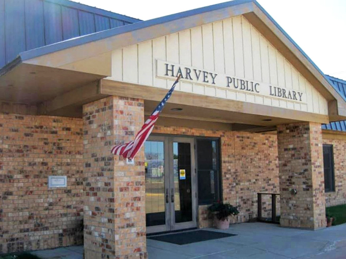 The Harvey Public Library stands as a brick-and-mortar reminder that the best adventures still begin between pages, not just on screens.