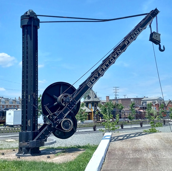 Industrial art at its finest&mdash;this vintage Boyertown crane stands as a monument to Pennsylvania's engineering heritage. Form, function, and fascinating history.