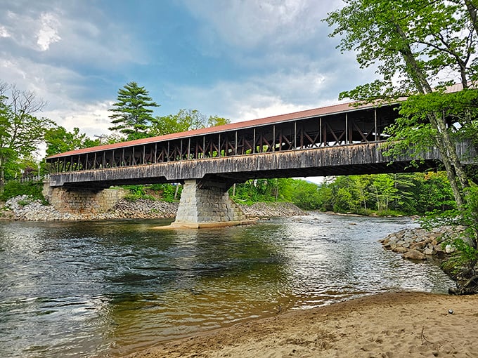 This historic covered bridge doesn't just span a river&mdash;it connects you to generations who crossed before smartphones could document the journey.