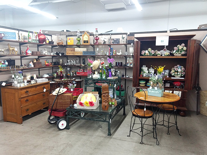 Curated vignettes showcase how vintage pieces can transform modern spaces &ndash; that ice cream parlor set practically begs for Sunday gatherings.