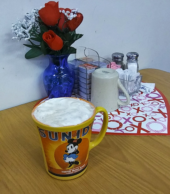 Even the hot chocolate gets the full treatment here, served in a cheerful mug that'll make you smile before your first sip.