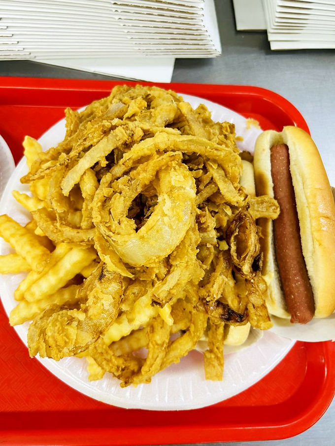 This sandwich isn't just wearing its buffalo sauce&mdash;it's proudly flaunting it like a fashion statement that says "I taste as bold as I look."