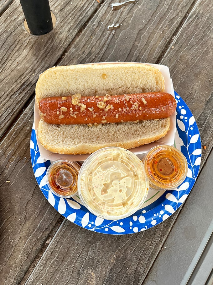Hot dog meets garlic paradise. When someone in your group doesn't do seafood, Giovanni's ensures they still experience the signature scampi flavor.