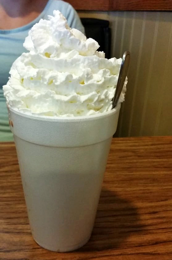 Whipped cream mountain atop hot chocolate lake&mdash;winter's perfect consolation prize for having to put on real pants in the morning.