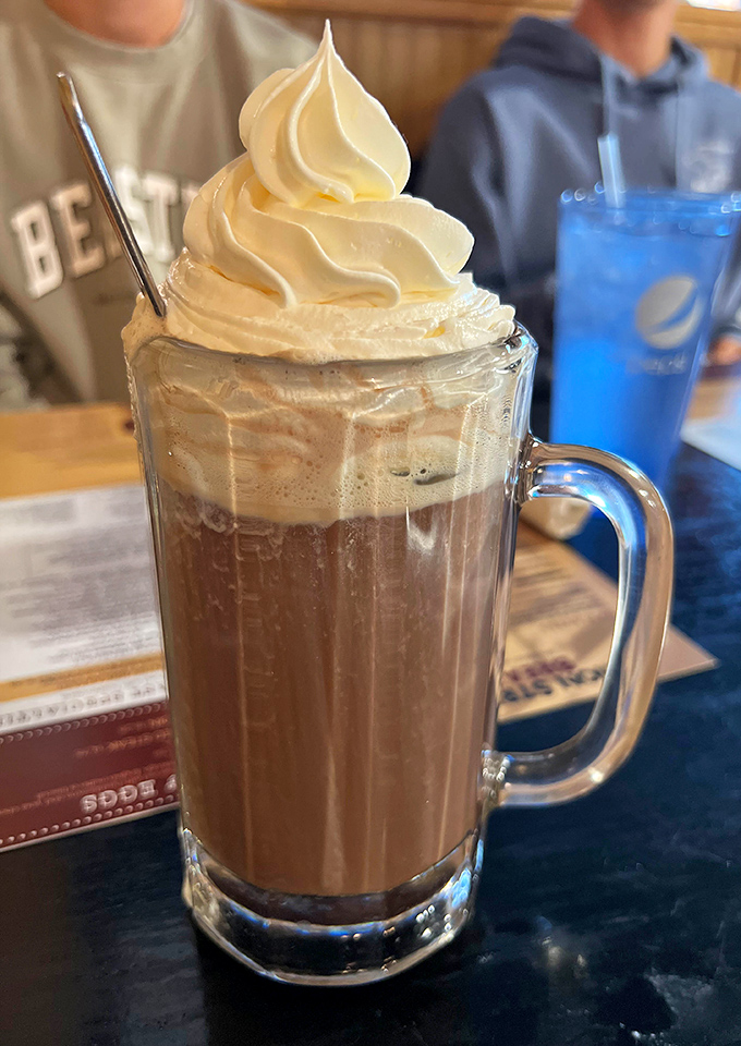 That breakfast burrito comes stuffed with eggs, meat, and cheese, wrapped tight like a delicious gift you give yourself.