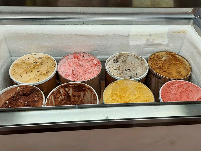 The ice cream selection presents life's most beautiful dilemma&mdash;choosing just one flavor when they all look like the answer to a bad day.