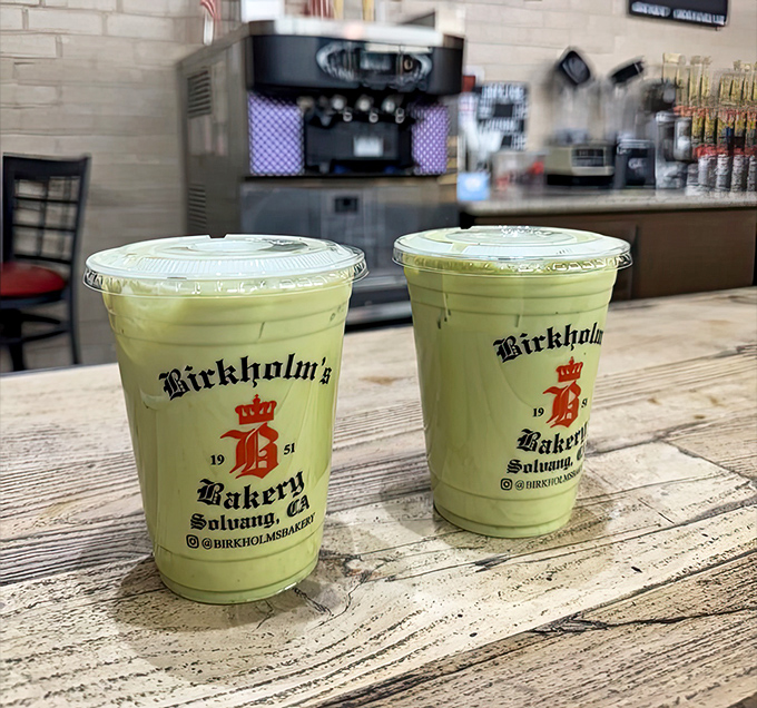 These matcha drinks aren't just beverages; they're little cups of California-meets-Denmark refreshment, perfect for washing down that third pastry you "didn't mean to order."