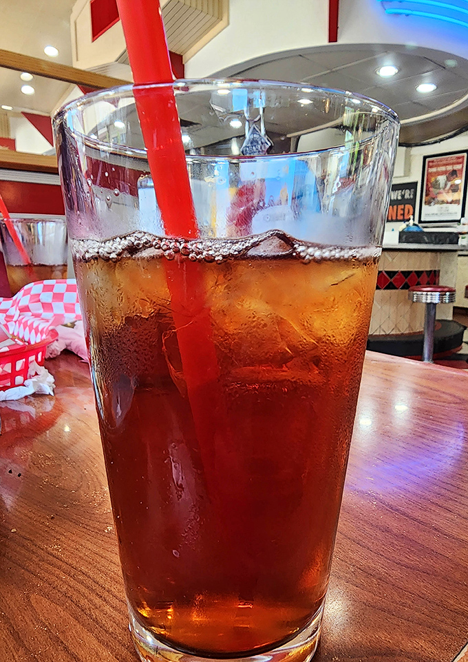 That iced tea &ndash; so perfectly amber and condensation-beaded &ndash; is the unsung hero of diner beverages, especially after a day in the Arizona sun.
