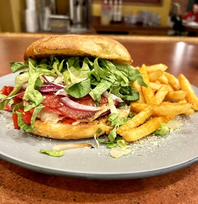 This Italian sandwich isn't just lunch; it's an architectural achievement with layers that would make Frank Lloyd Wright nod in approval.