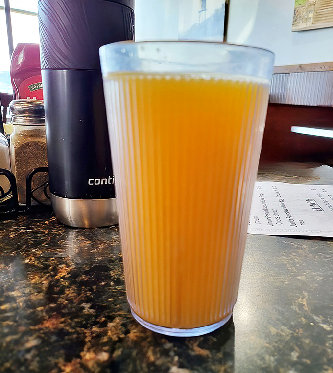 Fresh-squeezed orange juice that's brighter than Texas sunshine. One sip and you'll wonder why you ever settled for the stuff from a carton.