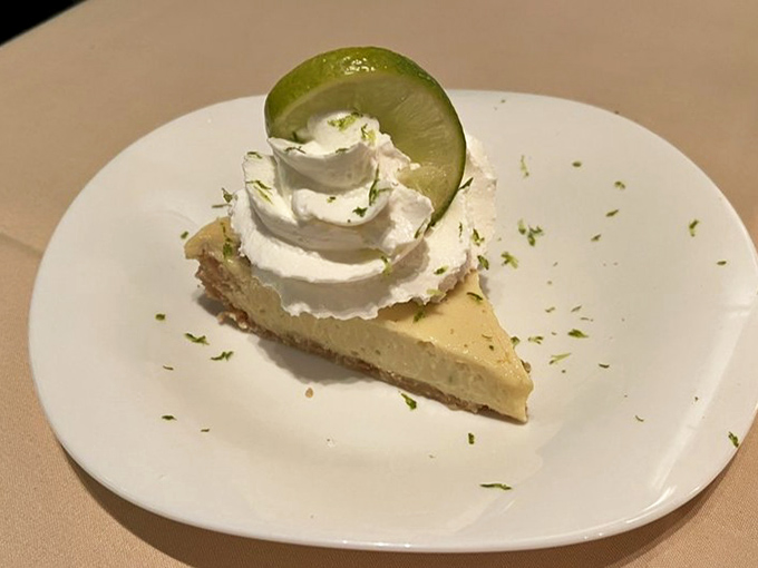 Key lime pie topped with a cloud of whipped cream and lime zest&mdash;sunshine on a plate that makes Wisconsin winters bearable.