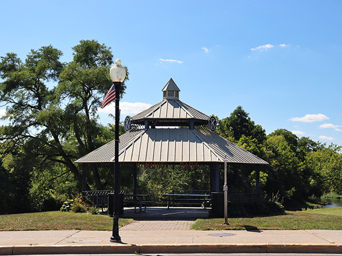 This charming gazebo offers the perfect spot for summer concerts or just watching the world go by &ndash; small-town serenity at its finest.