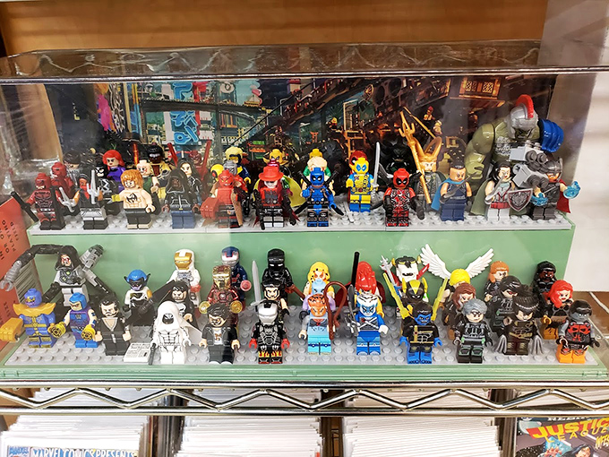 Miniature heroes with maximum collecting appeal. This LEGO lineup showcases pop culture's finest, ready to battle dust bunnies on your display shelf.