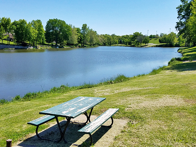 This peaceful lakeside picnic spot proves that sometimes the best restaurant in town has no walls and a view that can't be beat.